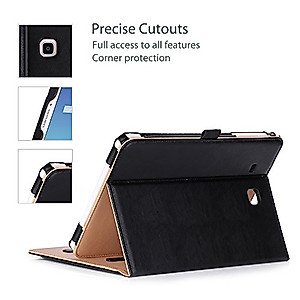 ProCase Galaxy Tab E 9.6 Case – Vintage Stand Folio Case Cover for Galaxy Tab E 9.6"/ Tab E Nook 9.6-Inch Tablet (SM-T560 / T561 / T565 and SM-T567V Verizon 4G LTE Version) -Black