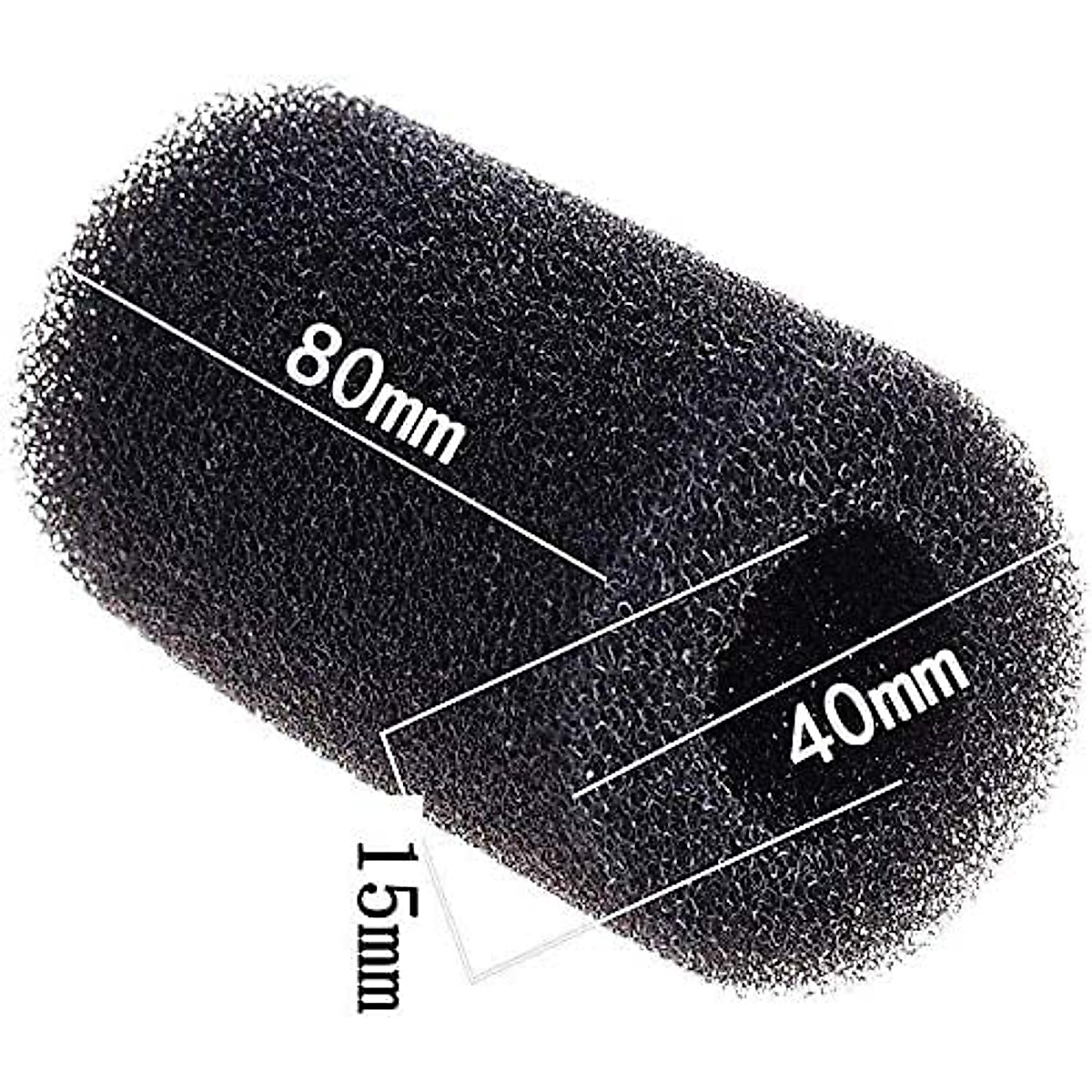 Golden Pearl 8 Pieces Black Pre-Filter Sponge Foam Roll Accessories for Aquarium Fish Tank