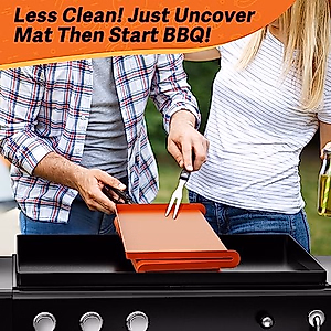 Silicone Griddle Mat for Blackstone, 28-inch Blackstone Griddle Cover, Heavy Duty Food Grade Silicone Griddle Mat-All Season Cooking Surface Protective Cover