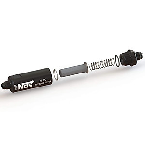 NOS 6An, Hi-Flo Nitrous Filter, Black