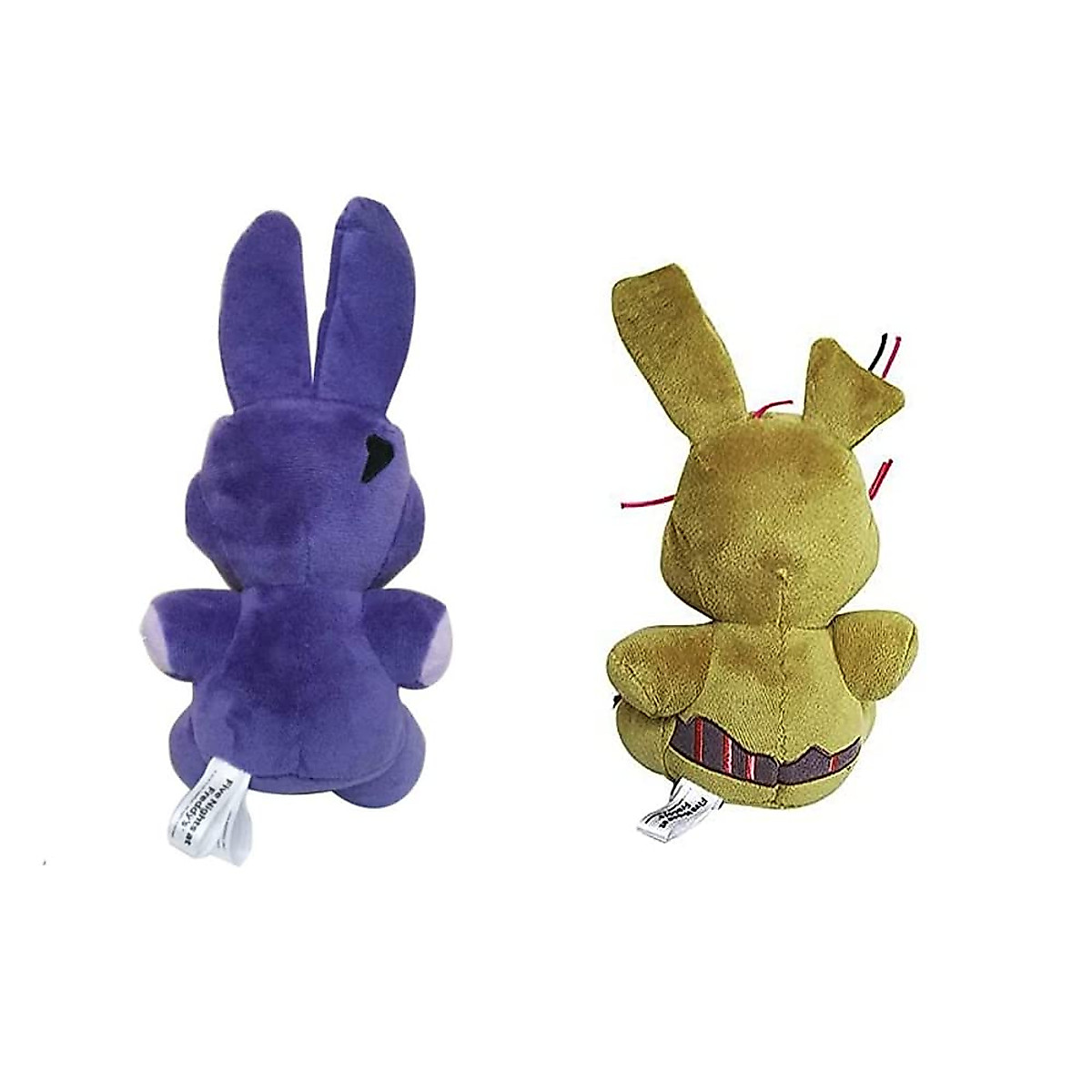 Ktveih Springtrap and Nightmare Bonnie Plush Toy Set Stuffed Animal Doll Fan Made plushies for Boy Girl Plush Gift 2pcs