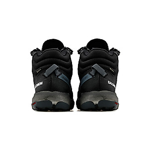 SALOMON Men's Camping & Hiking Shoes, Ebony Black Stormy Weather, 12 AU