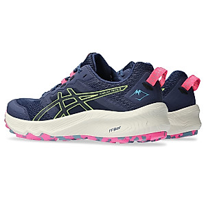 ASICS Women's Trabuco Terra 2 Shoes, 9, DEEP Ocean/Lime Green