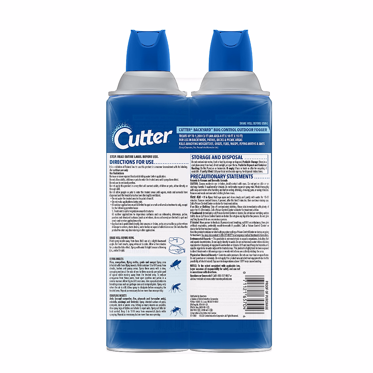 Cutter Backyard Bug Control Outdoor Fogger (2 Pack) and Summit...Responsible Solutions 110-12 Mosquito Dunks for Fish, 6-Pack