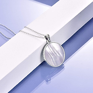 ONEFINITY Tree of Life Necklace Sterling Silver Mother of Pearl Tree of Life Pendant Jewelry for Women Men Gifts