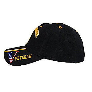 Auhafaly United States Army Veteran Men's Standard Baseball, Black, One Size