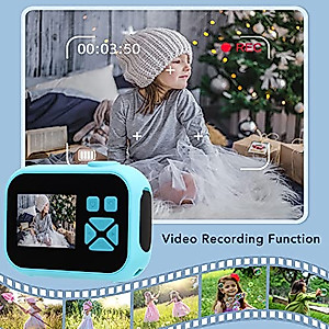 Kids Camera for Girls Boys, 24MP 1080P FHD Digital Camera with 2 inch Screen, 4X Zoom, HD Digital Video Cameras for Toddler, Kids Digital Camera Birthday Gifts