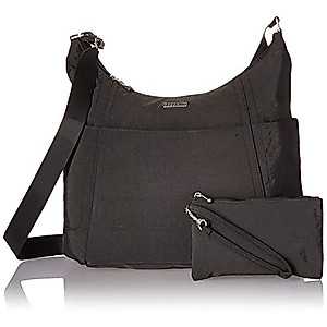 Baggallini Hobo Tote Charcoal/Fuschia