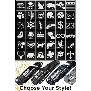 Personalized Gifts for Men - Engraved Pocket Knife - Custom Knife for Men Dad Him All - Chistmas Gift Ideas Mens Gifts for Christmas Stocking Stuffers 6680 PS