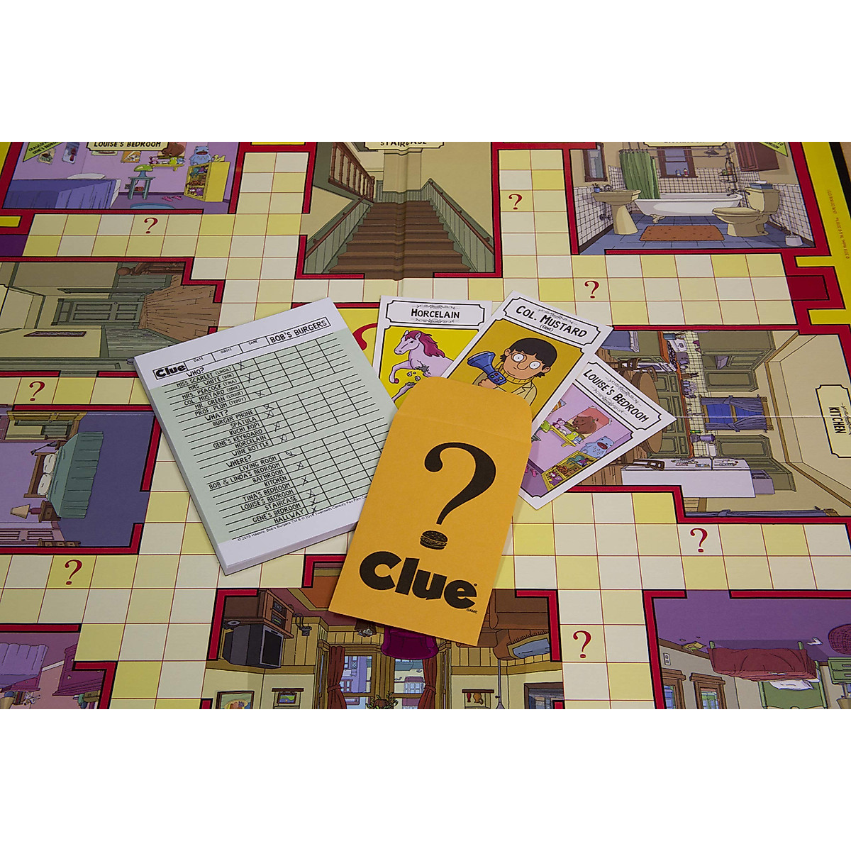 Clue Bobs Burgers Board Game | Themed Bob Burgers TV Show Clue Game | Officially Licensed Bob's Burgers Game | Solve The Mystery in This Unique Clue take on The Classic Board Game