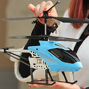 VanFty Large Fall Resistant Rc Helicopter for Adults Helicopters Remote Control Charging 3.5 Channels RC Drone Helicopter Toys with LED Light Night Sky Flight Teenagers Boys Girls Gift