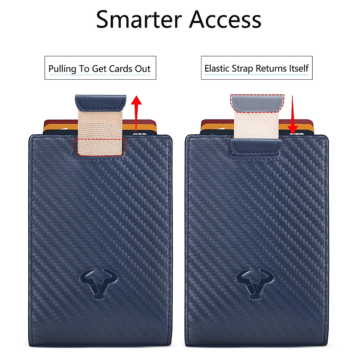 BULLIANT Slim Wallet Front Pocket, Money Clip Minimal Bifold Wallet For Men 10 Cards 3.1"x4.5",Pull-tap Access,RFID Blocking