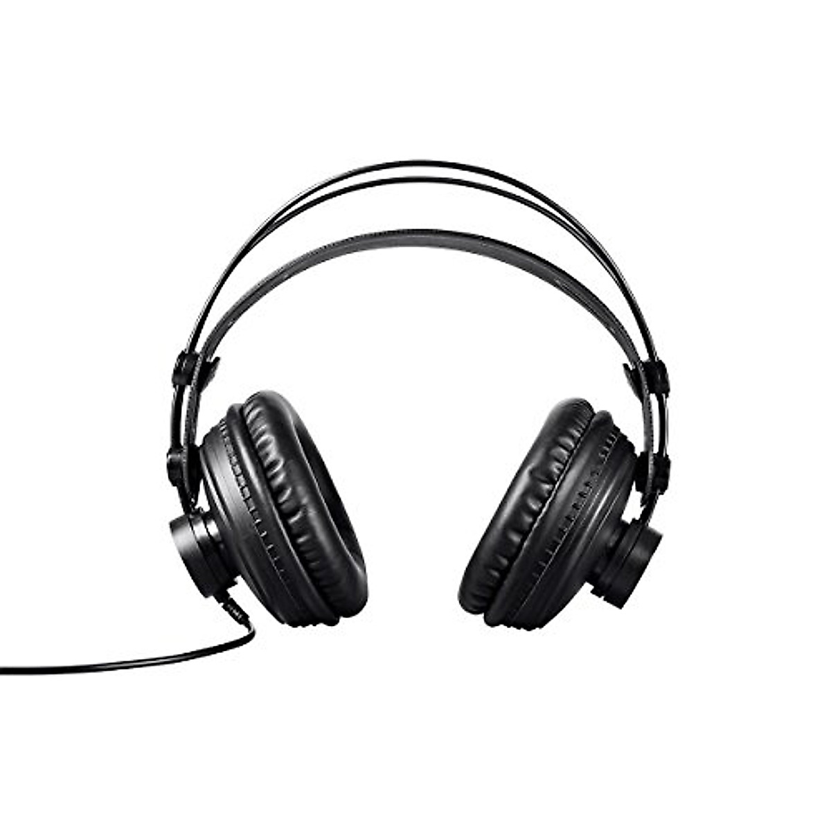 Monoprice - 116150 Modern Retro Over Ear Headphones with Ultra-Comfortable Ear Pads Perfect for Mobile Devices, HiFi, and Audio/Video Production Black