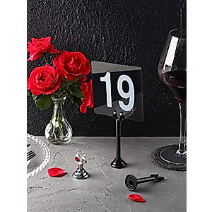 New Star Foodservice 23428 Triton Harp Clip Style, Place Card/Table Number Holder, 1.5 Inch, Silver, Set of 12