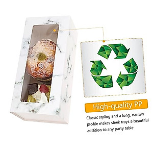 ULTECHNOVO 20Pcs Roll Packaging Box shipping box Nougat Cupcake Holders window Dirty bag Wedding Goodies bag bread box food cookie gift containers mini carton dessert container durian