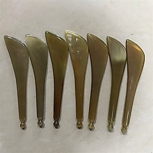 KENID Natural Ox Horn Scraping Plate Gua Sha Board Face Lift Spa Massage Tool Wrinkle Remover Traditional Acupuncture Scraper 1Pcs