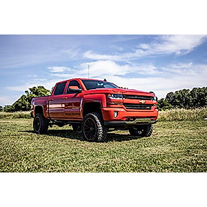 Rough Country Forged Tow Hooks for 2014-2018 Chevy Silverado 1500 | Red - RS134