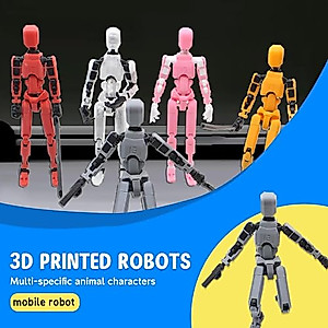 MerryXD 6 Pack Assembly Completed T13 Action Figure,Dummy Nova Titan Lucky 13 Action Figure 3D Printed Multi-Jointed Movable Toy