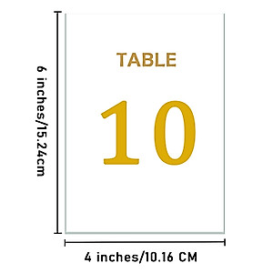 10 Pieces 4x6 Inch Blank Acrylic Signs Clear Acrylic Sheets, Perfect for Making Wedding Table Numbers, Acrylic Wedding Signs, Engrave, Calligraphy and Painting DIY Projects,1/8 inch thick