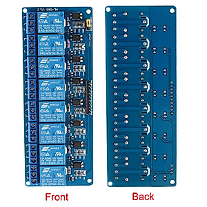 Lystin 8 Channel DC 5V DC 230V Relay Module Control Board with Optocoupler for UNO R3 MEGA 2560 1280 DSP ARM PIC AVR TTL Logic STM32 Raspberry Pi