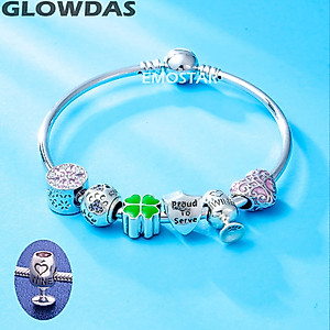 Wine Glass Cup Charms fit Pandora Valentines Day Bracelet, 925 Sterling Silver Wine Bottle Beads with Red CZ, Cocktail Goblet Charm, Birthday Gifts for Wedding/Nana/Wife/Couple