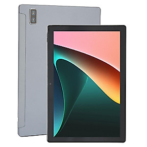 Haofy Tablet for Android 12, Quick Response FHD Screen HD Tablet 100‑240V 6GB RAM 128GB ROM Dual Band with Mouse Keyboard for Video (US Plug)