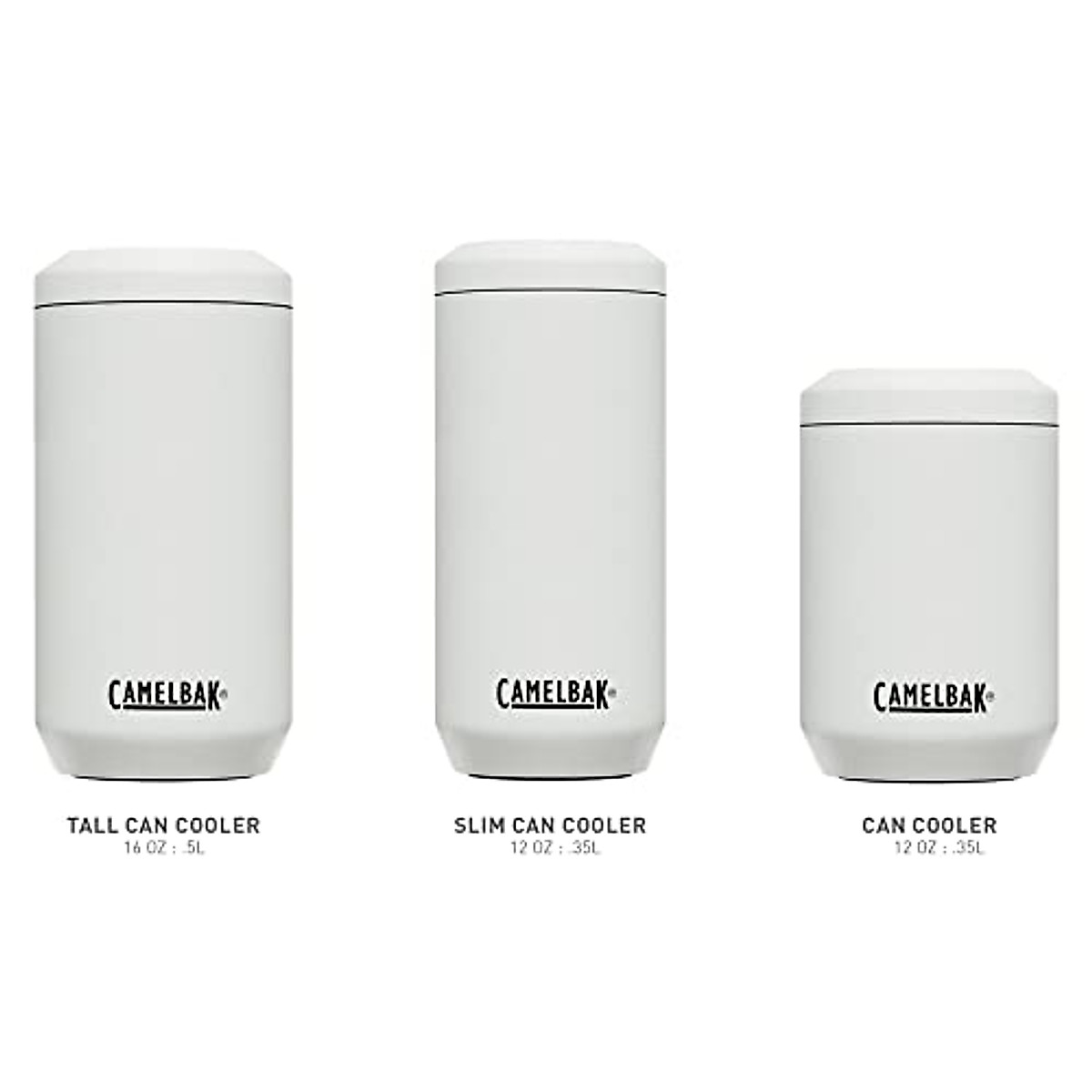 CamelBak Horizon Tall Can Cooler, Insulated Stainless Steel, 16oz, Black