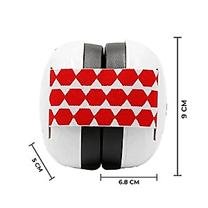 FROLIKA Baby Ear Protection - Earmuffs For Kids - Ear Defenders For Children, Babies and Toddlers - Extra Soft and Comfortable Fit (Baby Travel Essential) - For Concert and Fireworks – (Red and White)