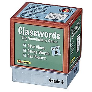 Edupress EP-3752 Grade 4 Classwords Vocabulary Game Grade 3" Height, 3.75" Wide, 4.25" Length(Pack of 201)