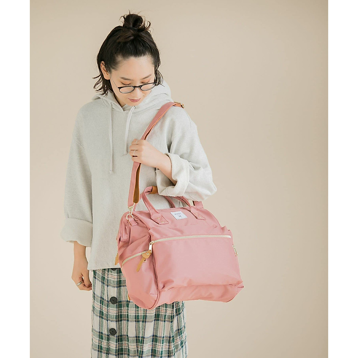 anello(アネロ) Backpack, Black (Black 19-3911tcx)