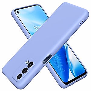 Foluu for OnePlus Nord N200 5G Case, Liquid Silicone Gel Rubber Bumper Case with Soft Microfiber Lining Cushion Slim Hard Shell Shockproof Protective Cover for OnePlus Nord N200 5G 2021 (Purple)