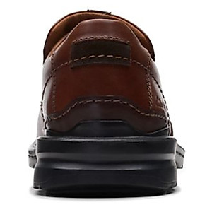 Clarks Men's Gessler Step Loafer, Dark Tan Leather, 13 Wide