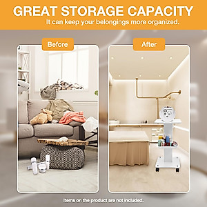 Trolley with Shelf, Multi-Functional Trolley,Suitable for Beauty Salon Hospital Barbershop Laboratory Placing Tools and Instruments