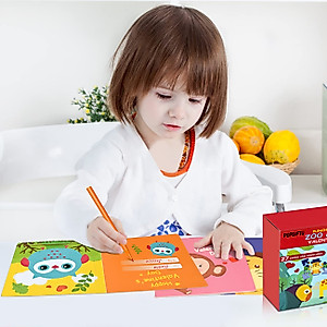 Valentines Day Puzzle Cards for Kids, 27 Pack Animal Jigsaw Puzzle Cards with Envelopes & Stickers Bulk for Classroom Gift Exchange, Valentine Party Favors for School Toddlers Girls Boys Class Prizes