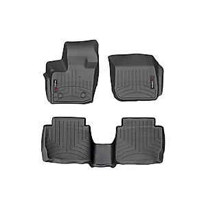 WeatherTech Custom Fit FloorLiners for Fusion, MKZ - 1st & 2nd Row (449611-444832), Black