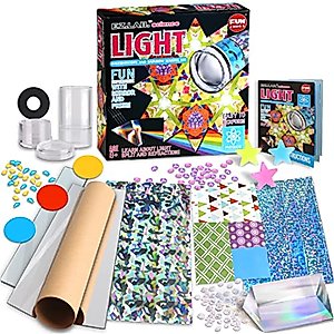 Kaleidoscope Kit for Kids, FunKidz DIY Kaleidoscope Craft Kit with Prism, Optical Illusion Science Experiment Educational STEM Toy