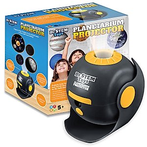 Dr. STEM Toys Star Projector for Kids 5 & Up | Rotating Planetarium Projection Lamp Lights Up Your Child’s Room with a Whole Galaxy of Glowing Planets & Stars | Includes Educational Booklet