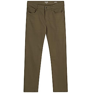 IZOD Men's Denim Jeans - Comfort Stretch Relax Fit Jeans - Casual Jeans for Men, Size 32W x 30L, Smoky Olive