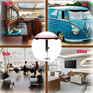 Gdrasuya10 Adjustable Table Pedestal Stand Base for Caravan Motorhome or Boat,Adjustable Telescopic Pedestal 22-28 Inch,Table Pedestal Kit for RV Marine Boat