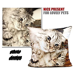 SW&IM Design Image or Text Print of Custom Pillowcase(Without Inner),Photo Personalized Christmas Pillow,Decorate for Car Or Sofa and So On 18" x 18"