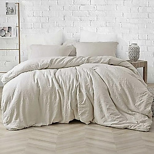 Beige Boho Comforter King Size, 3 Piece Soft Light Khaki Modern Bedding Set & Collections, Lightweight All Season Bed Quilt Blanket with 2 Pillow Shams for Women Men