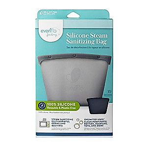 Silicone Steam Sanitizing Bag, Grey