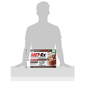 MET-Rx Meal Replacement Powder Boxed, Extreme Chocolate, 2.54 Oz, Pack of 40