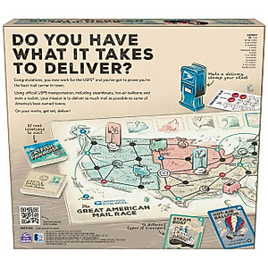 USPS Great American Mail Race: A Letter-Carrying Family Board Game for Kids 10+ and Adults