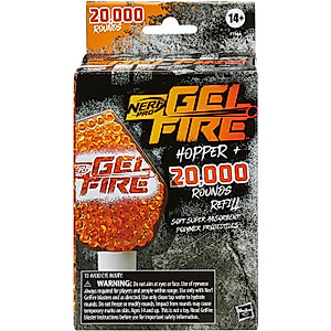 Nerf 20,000 Gelfire Rounds Refill Blasters, 800 Round Hopper, Easter Gifts for Teens, Ages 14+
