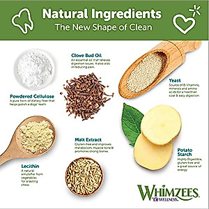 WHIMZEES Natural Grain Free Daily Dental Long Lasting Dog Treats, Veggie Sausage, Small, Bag of 28