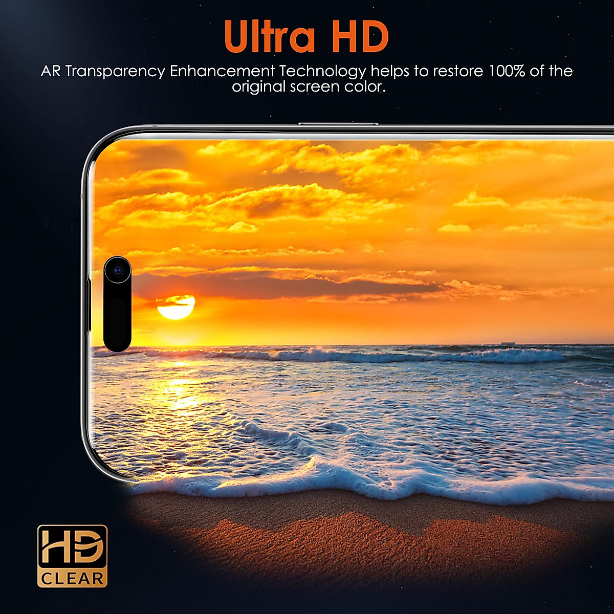 JDHDL Screen Protector [3 Pack Soft Hydrogel Film for iPhone 15 Pro/15, Upgraded Non-breakable Flexible TPU]