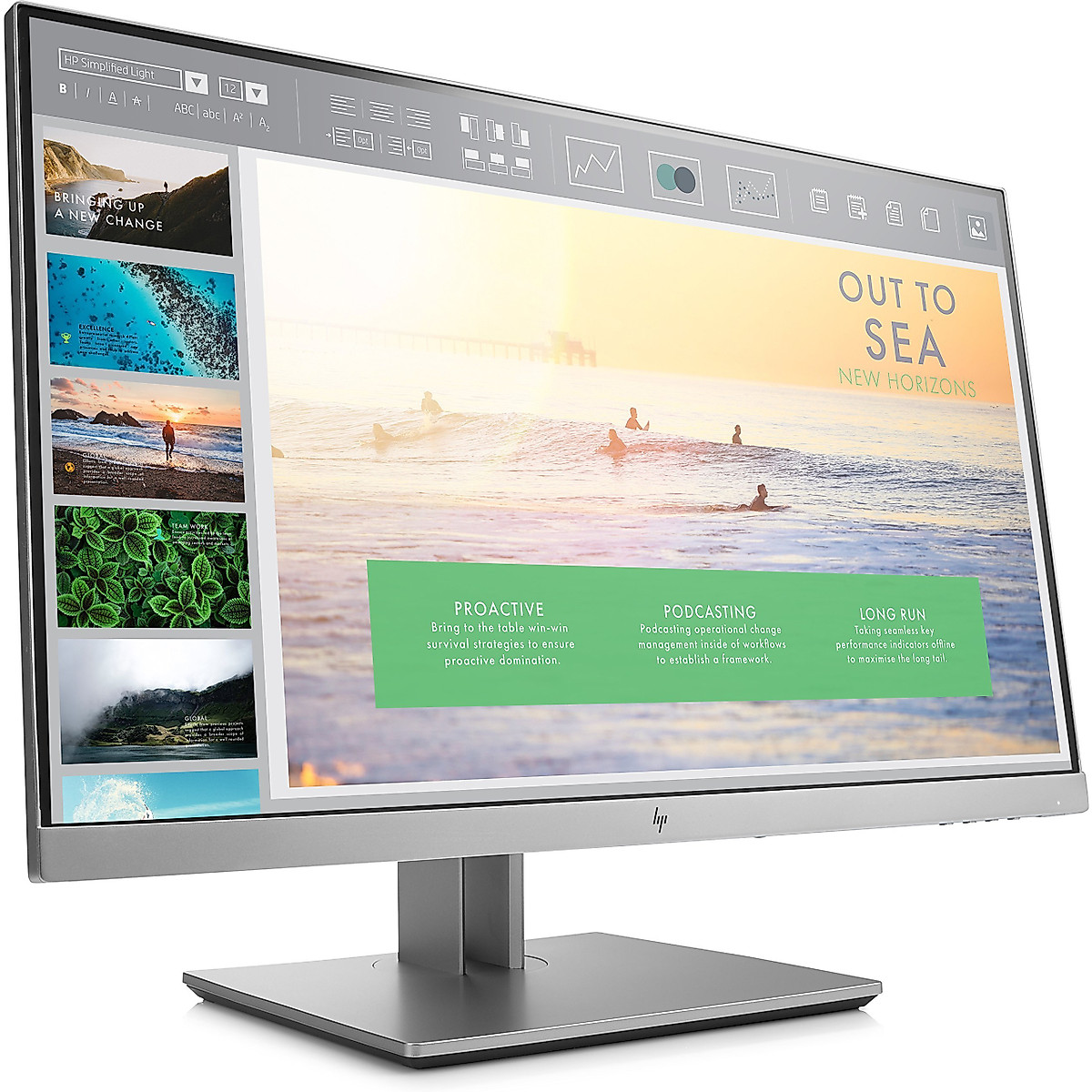 HP EliteDisplay 23-Inch Screen LED-Lit Monitor Silver (1FH46A8#ABA) (Renewed)