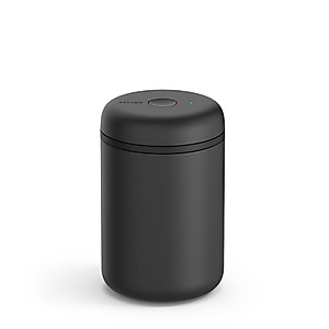 Fellow Atmos Electric Vacuum Canister & Storage Container - Airtight Coffee & Food Storage Containers - Coffee Containers - (Matte Black, 1.2 Liter)