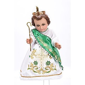 Susaniita San Judas Tadeo 2021 Vestido para Niño Dios. Baby Jesus Nativity Dress (25cm), White